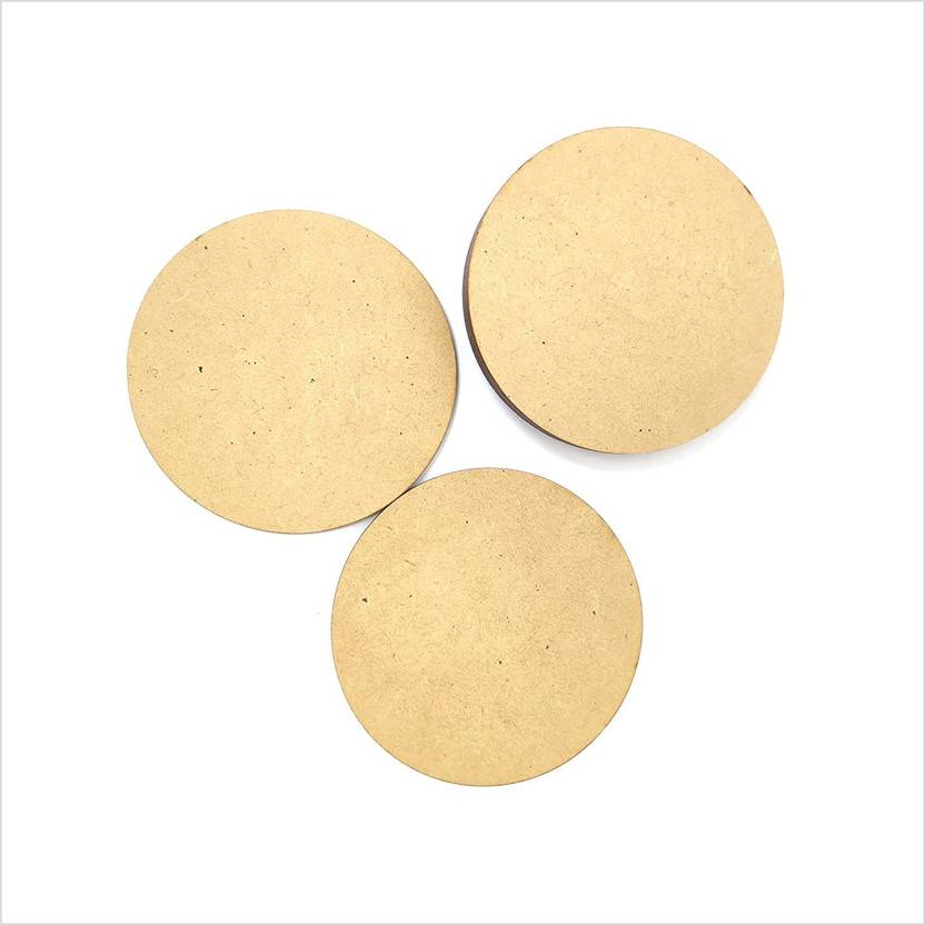 Tokry DIY MDF Circle Craft Cutout - Plain MDF Blank for Resin Art ...