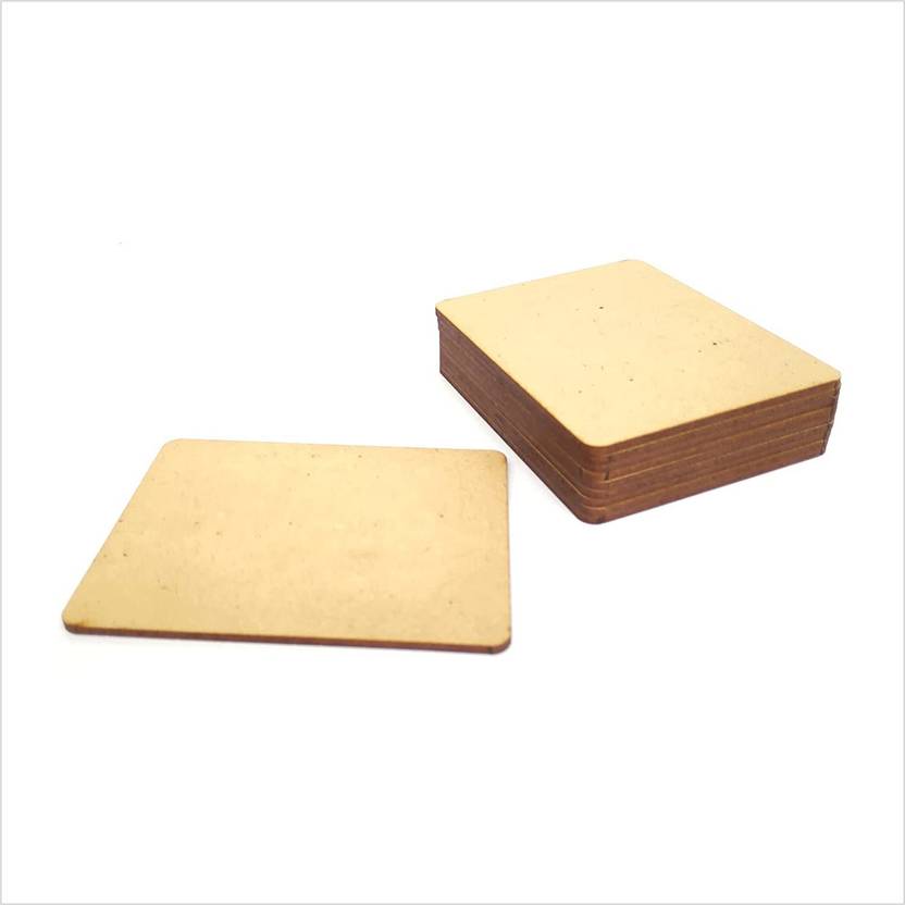 Tokry DIY MDF Rectangle Craft Cutout - Plain MDF Blank for Resin Art ...