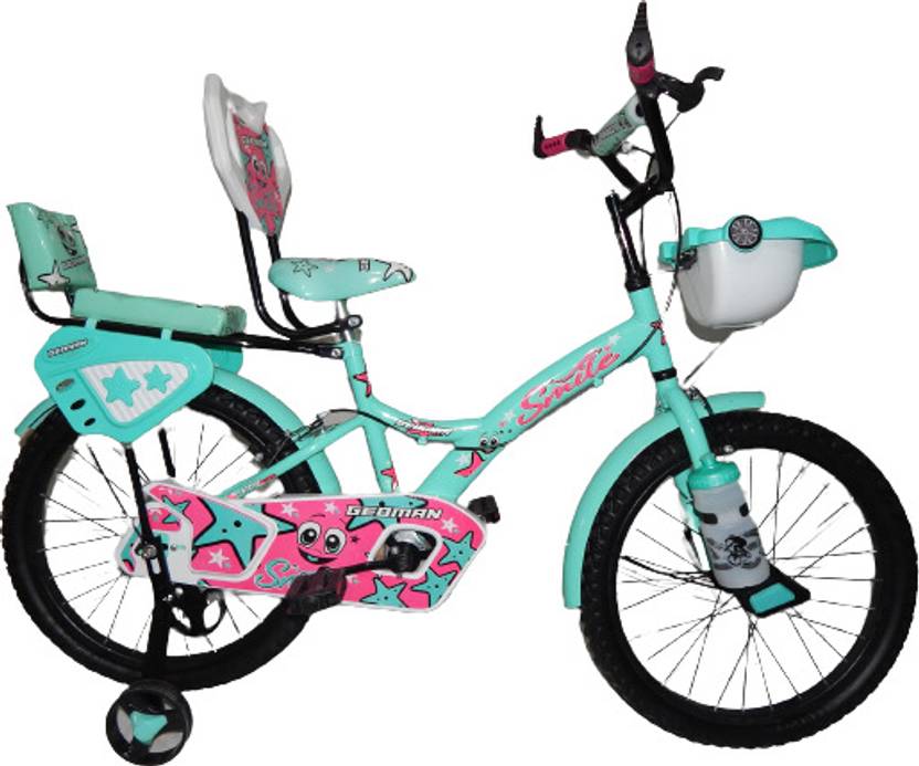 Geoman Smile Ranger Bicycle Basket Carrier Training Wheel Kids Cycle 90 ...