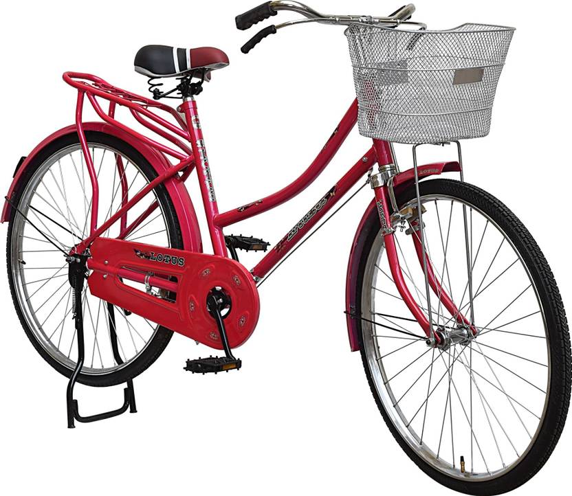LOTUS-S ELIZA Stylish Curved Bar Frame MAGENTA Color 26 T Girls Cycle ...