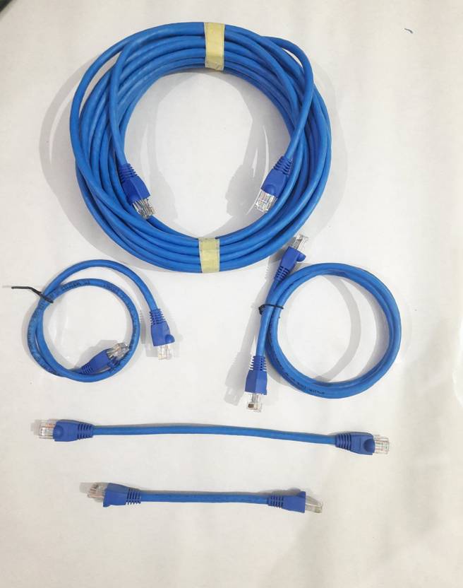 Ya-net Patch Cable 50 m CAT 6 LAN PATCH CORD 50 MTR BLUE, PURE COPPER ...
