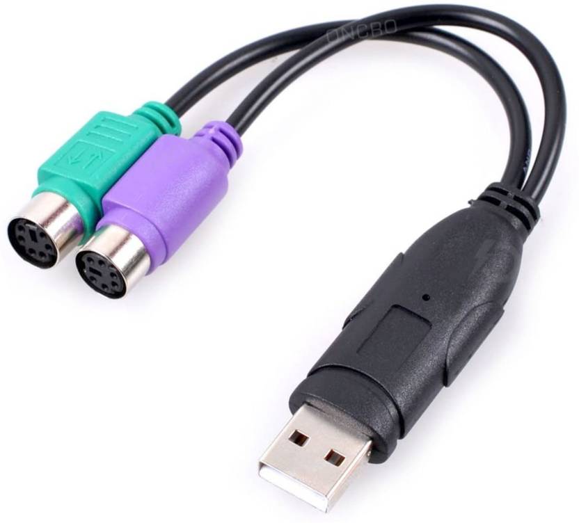 ONCRO Power Sharing Cable 0.05 m USB to Dual PS2 connector cable cord ...