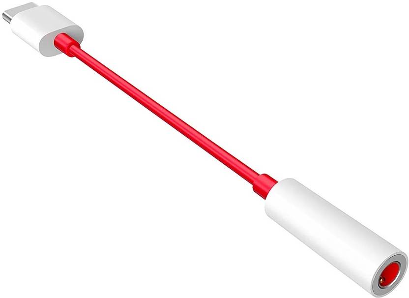 RHONNIUM Red 3.5mm Female TRS to Male USB Type-C Adapter Dongle Phone ...