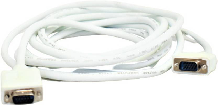 NP Tech VGA Cable 5 m copper braiding 5.0 meter VGA cable white - NP ...