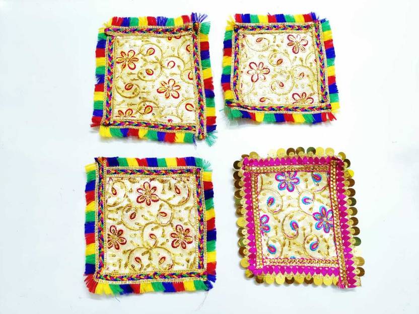 radha krishnam poshak /Laddu Gopal Designer Aasan/Designer Aasan/Set of ...