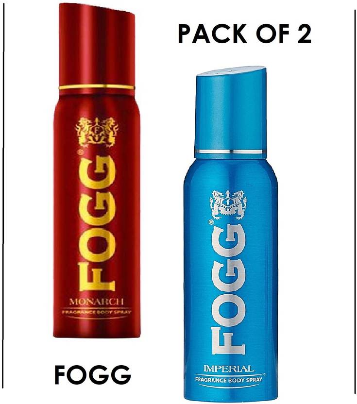 FOGG Monarch + Imperial Deodorant for Men (120ml each) PACK_OF_2 ...