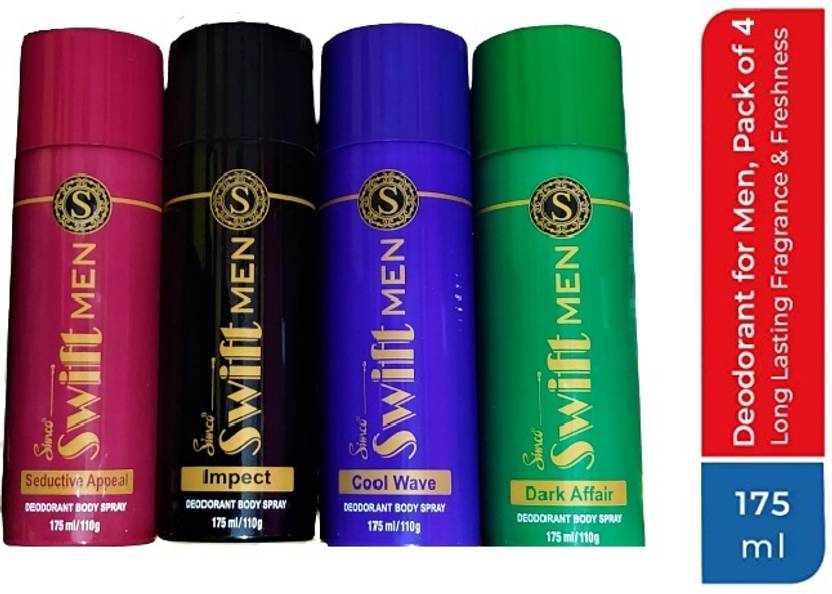 Simco Swift Deodorant for Men Deep & Long Lasting Deodorant Spray - For ...