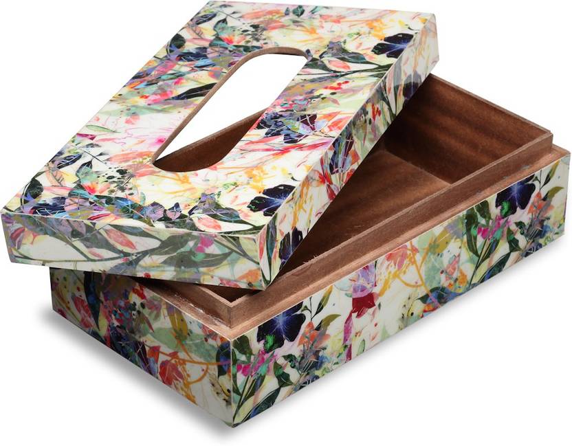 Flipkart.com | Romee 1 Compartments Wood Tissue Holder Box - Tissue ...