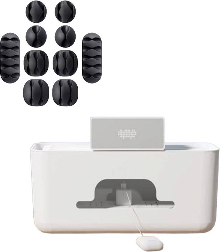 Flipkart.com | black hiran 1 Compartments Plastic Cable Management Box ...