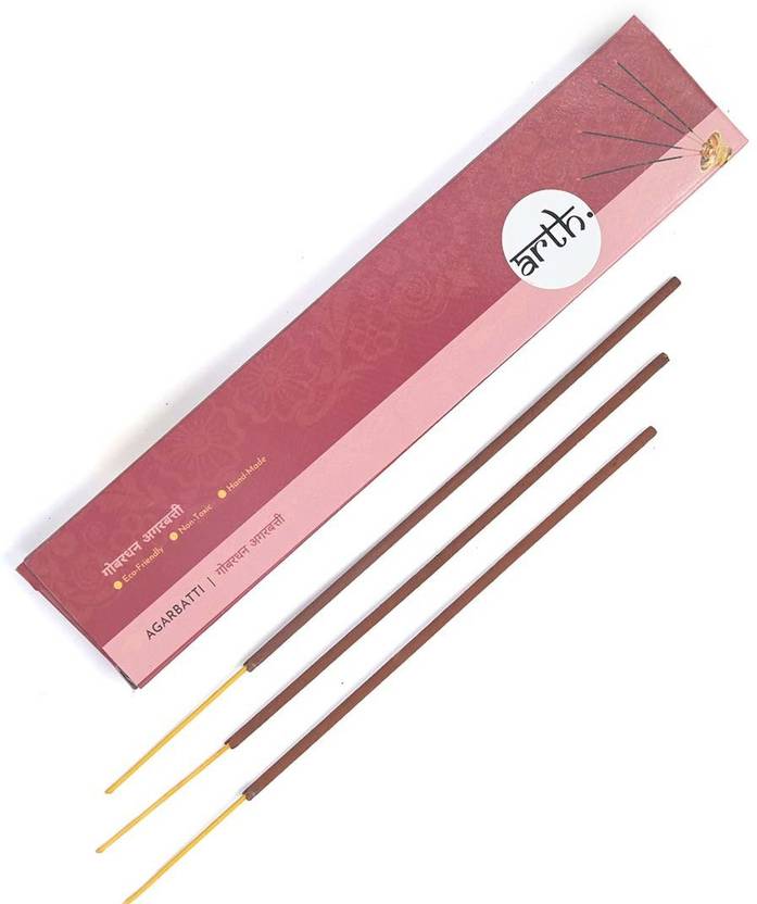 ARTH Aromatic Red Chandan Agarbatti for Puja | Gobardhan Agarbatti ...