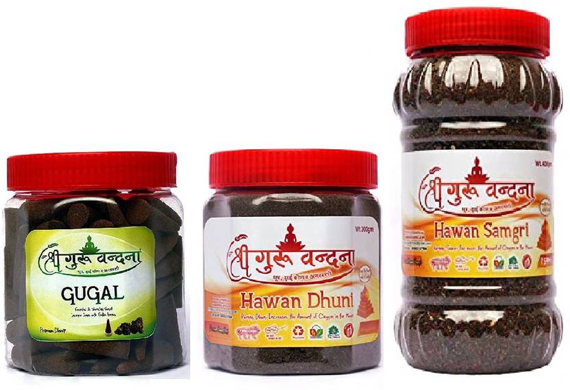 Shree guru vandana Dhoop v agarbatti GUGGUL DHOOP SMALL 60 CONES FOR ...