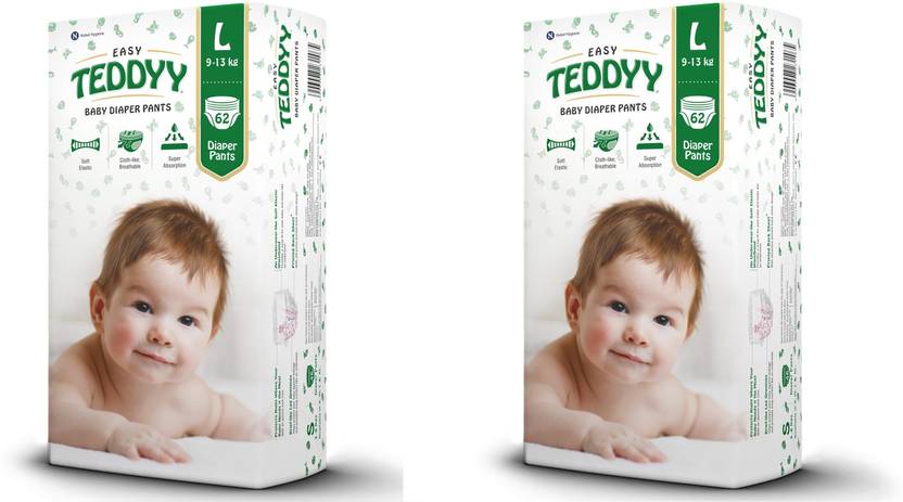 Teddy Easy Diaper Pants Large - L - Buy 124 Teddy Pant Diapers ...