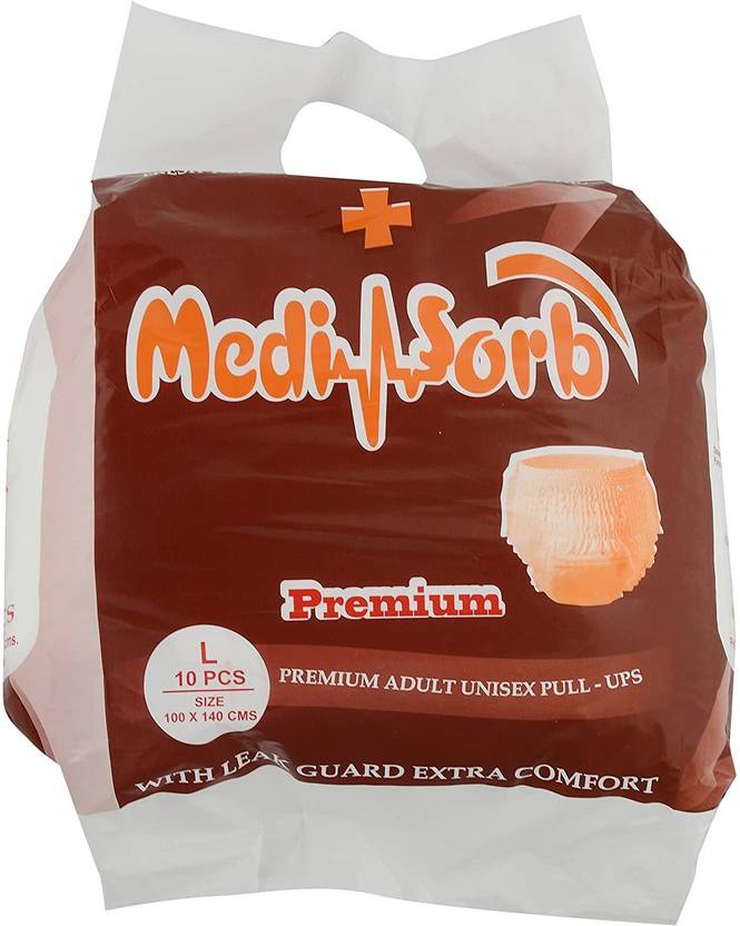 medisorb Unisex Adult Diaper Incontinence Pull Up - Large size Adult ...