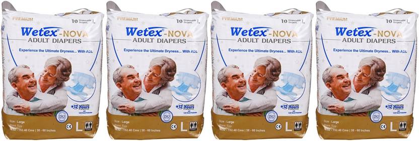 wetex Nova Premium Adult Diaper- Large Size Extra Absorb Adult Diapers ...