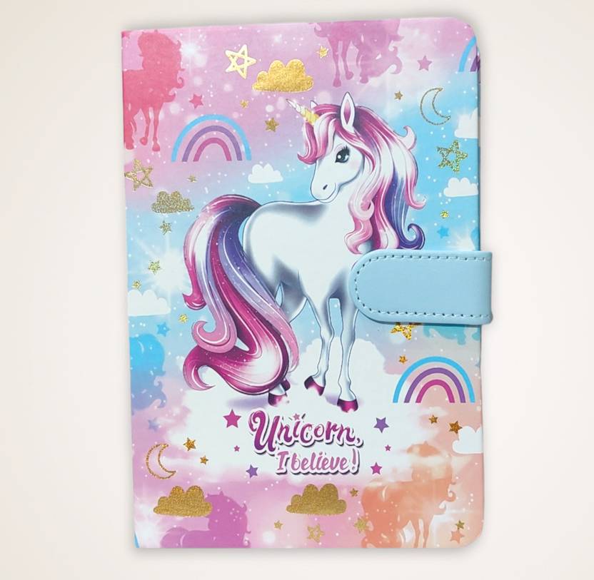 triple paper Unicorn Diary A5 Diary Rule Paper 280 Pages Price in India ...