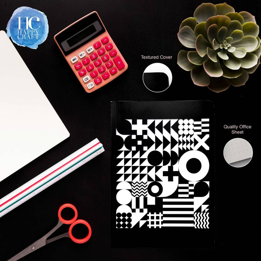 HC with HAPPY CRAFT Tick Tack Toe Notebook A5 Diary Dotted 160 Pages ...