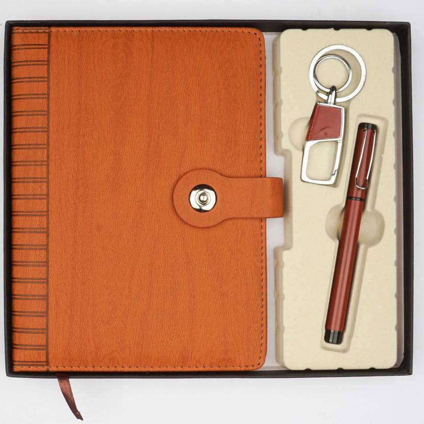 ARMEE DIARY GIFT SET WITH KEY RING AND PEN A5 Gift Set SINGLE RULE 192 ...