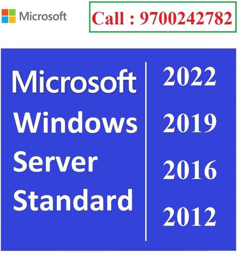 MICROSOFT WINDOWS SERVER STANDARD 2022 - 2019 - 2016 - 2012 LICENSE KEY ... MICROSOFT WINDOWS SERVER STANDARD 2022 - 2019 - 2016 - 2012 LICENSE KEY ...