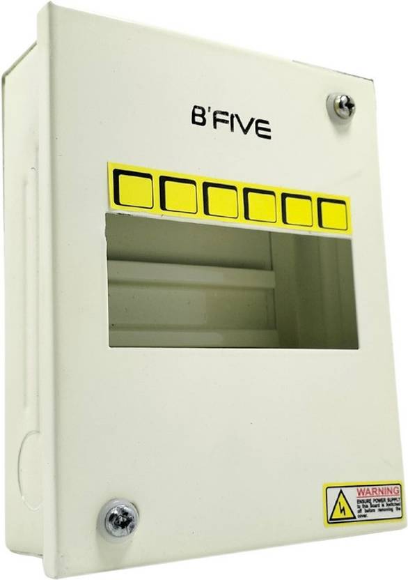 b'five Circuit Protection spn door mcb board Metal base 6 Way mcb box ...