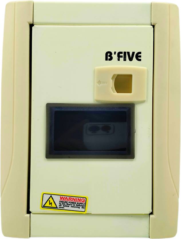 b'five Mcb Protection Spn Metal base 4 Way Double Door Single Phase ...