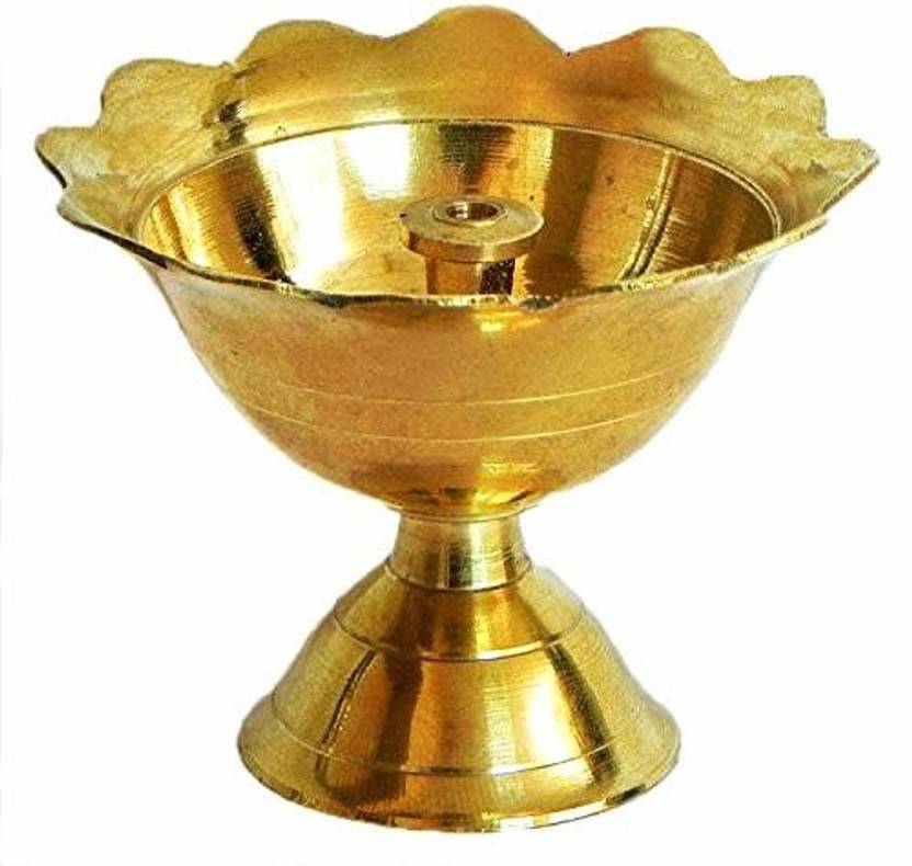 Delidge Brass Devdas Deep Diya Puja Brass Oil Lamp Diwali Decoration ...