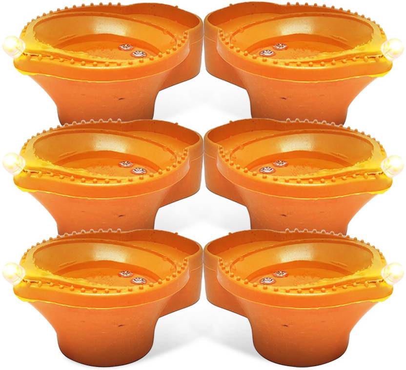 ZURU BUNCH Diwali light battery Operated Traditional Diya Smokeless ...