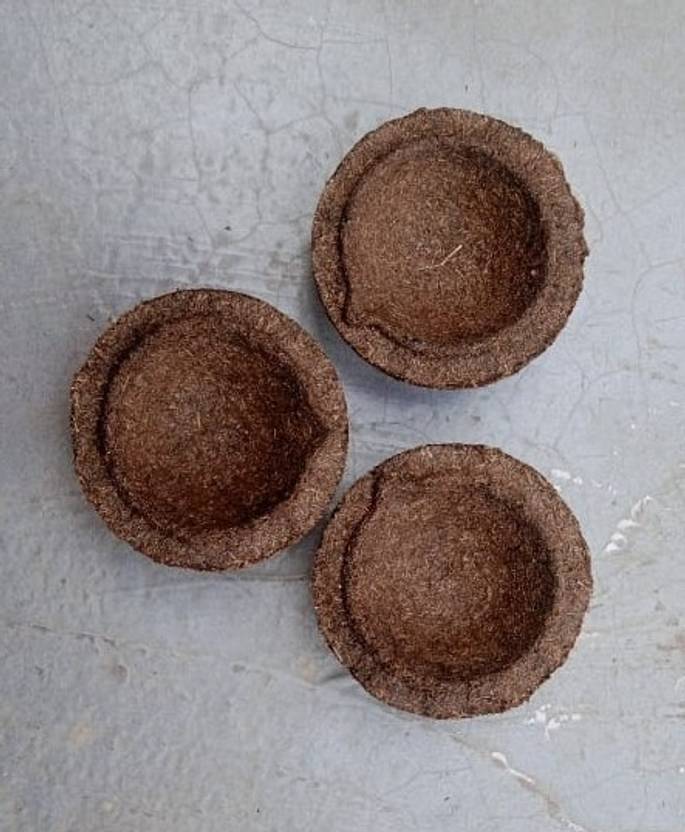 Gaukosh Hand Made Desi Cow Dung Panchagavya Gobar Diya/Vilakku for ...