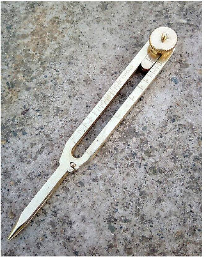 The Antique's Lab PROPORTIONAL DIVIDER 9 INCH BRASS Binder Index ...