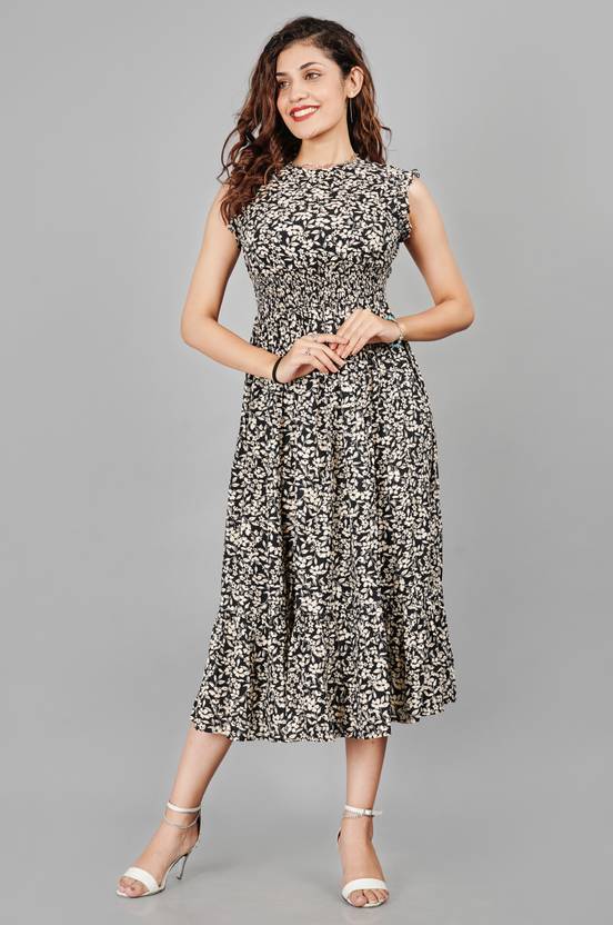 Global Beats Women Maxi Black Dress - Buy Global Beats Women Maxi Black ...