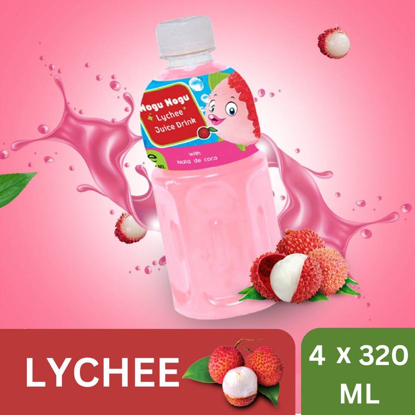 Nogu Nogu Lychee Juice with Nata De Coco Price in India - Buy Nogu Nogu ...