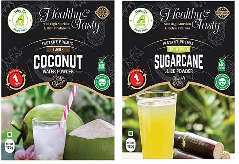 AARKAY Tender Coconut Water & Sugarcane Juice Premix High Energy Drink ...