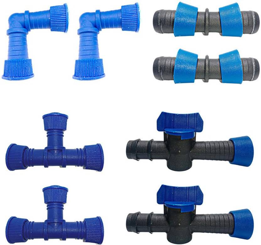 Farmer Girl 16mm Pepsi Elbow Tee Joiner Tap cock drip Inline connector ...