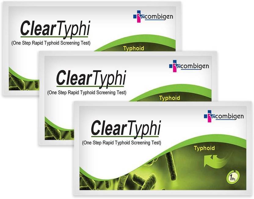 Recombigen Clear Typhi,Typhoid Rapid Test kit IgG/IgM (Serum/Plasma ...