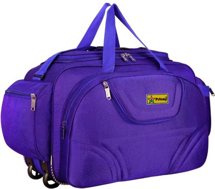 Prinay 60 L Strolley Beg Duffel With Wheels (Strolley) BLUE - Price in ...