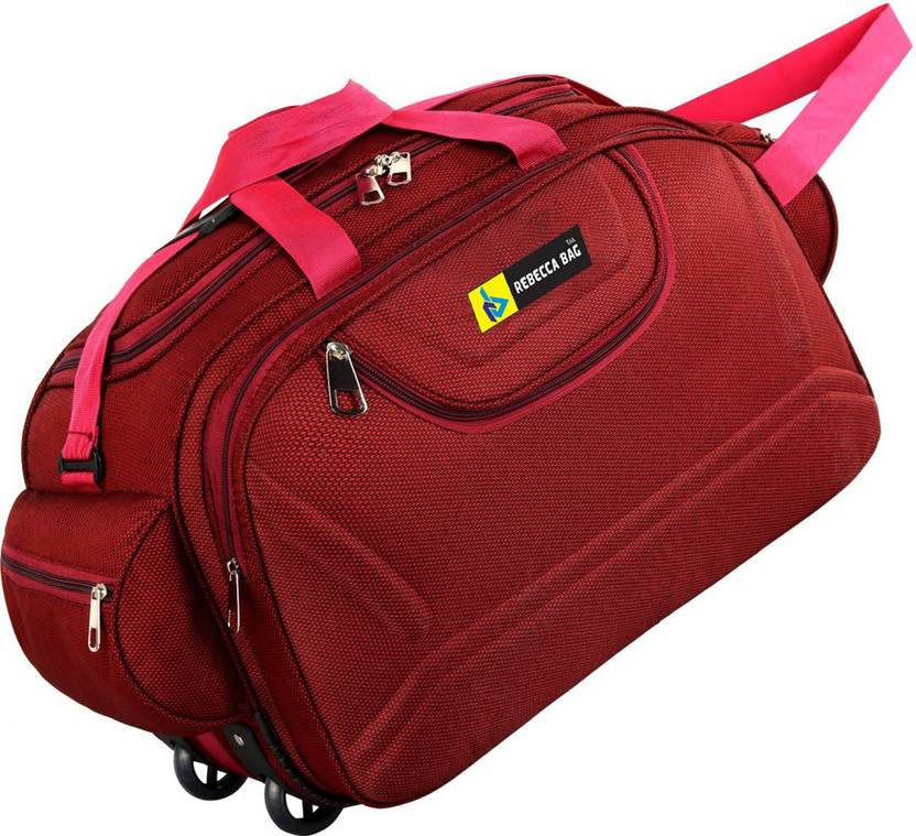 REBECCA (Expandable) 60L Strolley Duffel with wheels (56 Cm) Duffel ...