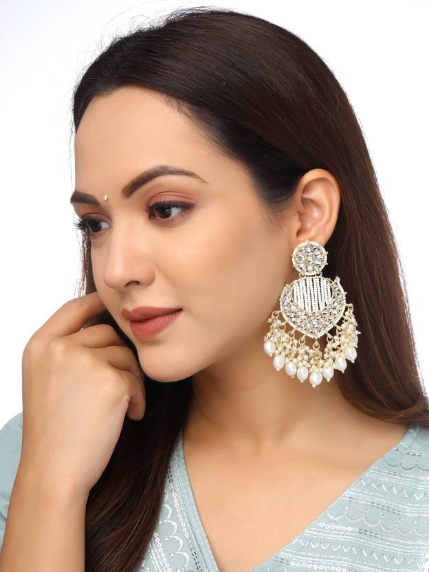 Flipkart.com - Buy Kairangi Traditional Chandbali| Gold Plated |Kundan ...