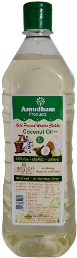 Amudham Products Vaagai Wood Cold Pressed Coconut Oil (Virgin ...