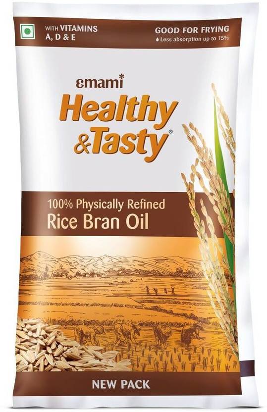 EMAMI Healthy & Tasty Refined Rice Bran Oil Pouch Price in India - Buy ...