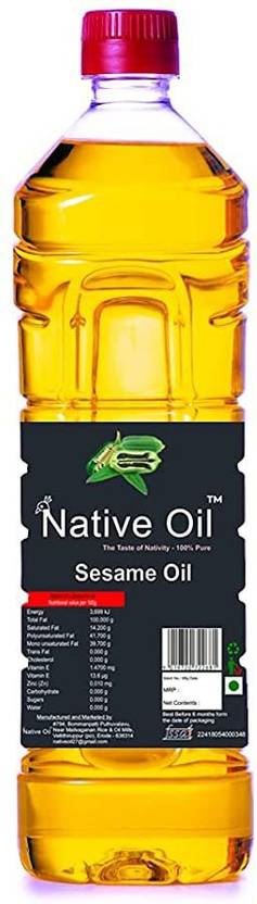 Native oil Sesame / Gingelly oil 250ml Sesame Oil PET Bottle Price in ...