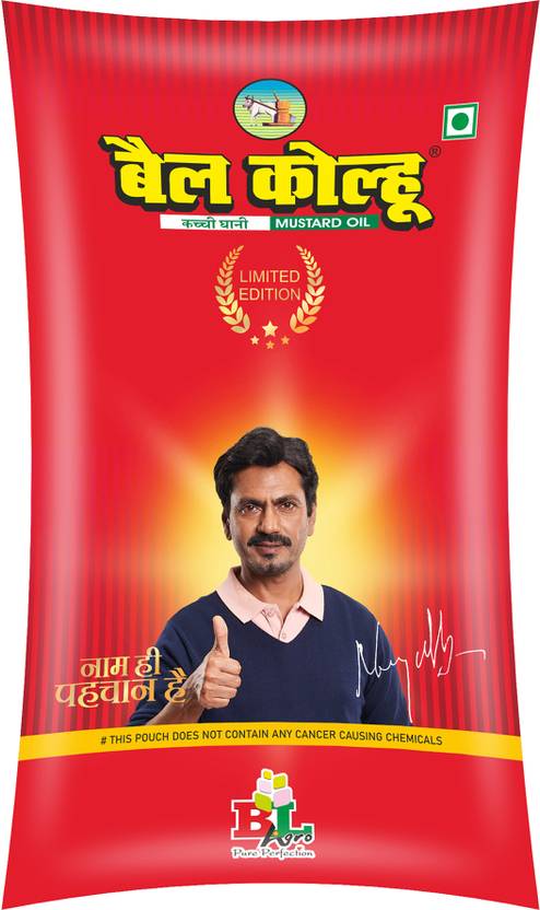 Bail Kolhu Refined Mustard Oil Pouch Price in India - Buy Bail Kolhu ...