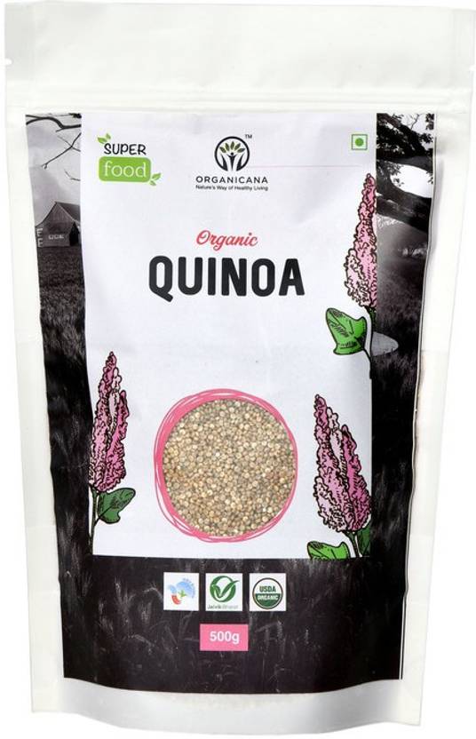 Organicana Quinoa, 100% Wholegrain, High Protein Breakfast cereal, Diet ...