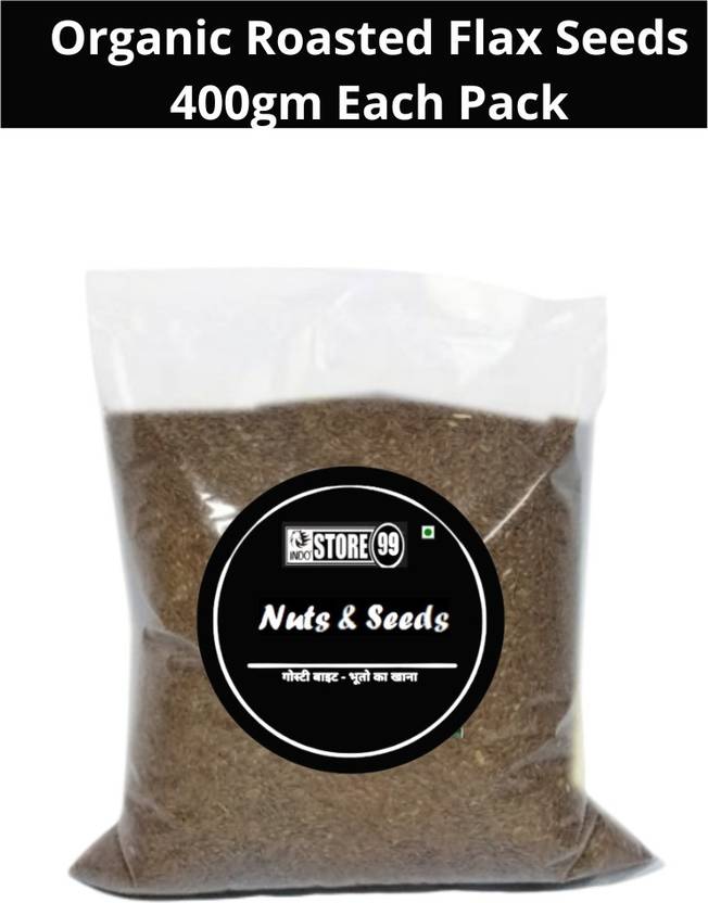 indostore99 Organic Roasted Flax Seed For Eating Edible flex seed for ...