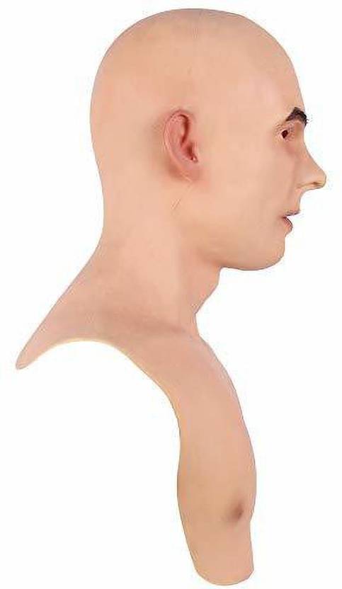 CYOMI Young Man Silicone Mask With Chest Full Head Male Face For ...