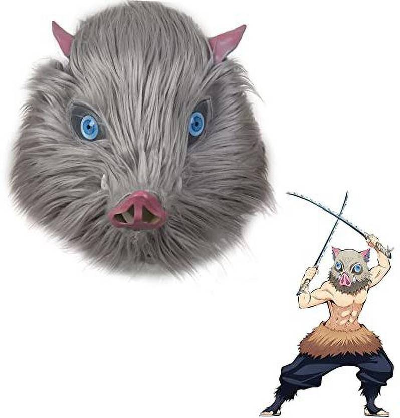 WYH Halloween Mask, Anime Latex Helmet Boar Cosplay, Boar Mask Full ...