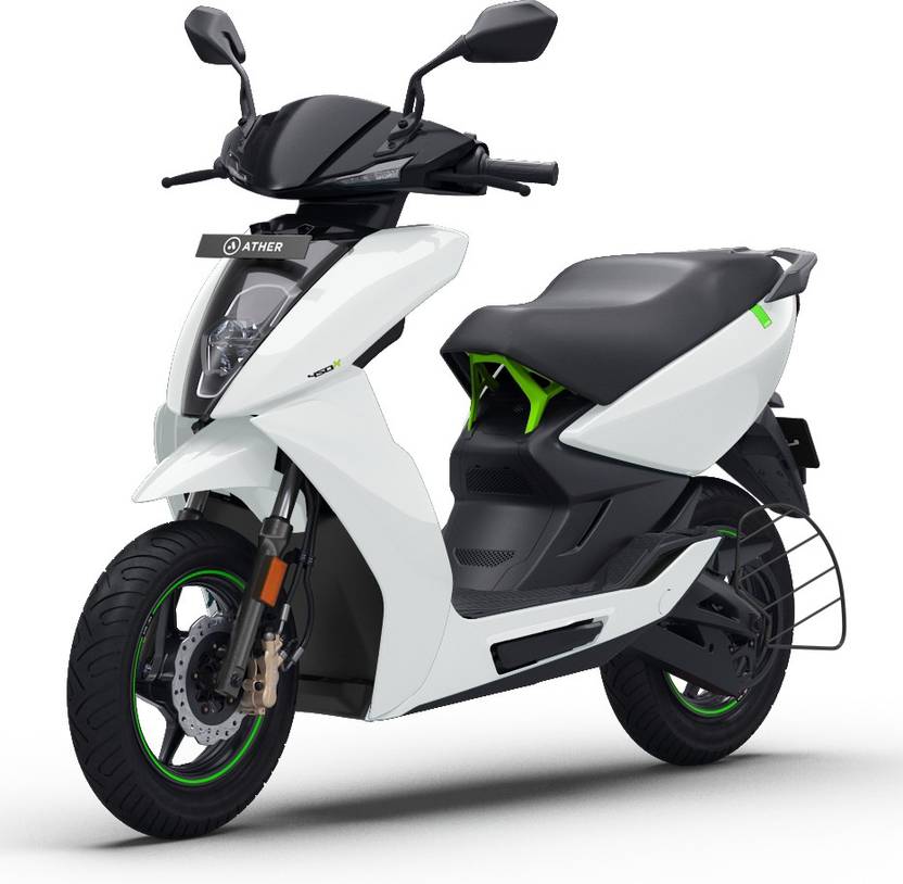 Ather 450X Gen 3 Booking for Ex-showroom Price (Dot Charger, White ...