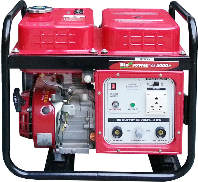 HPM HP-6500R, 5000W Petrol & LPG Powered Portable Genset with Wheel ...