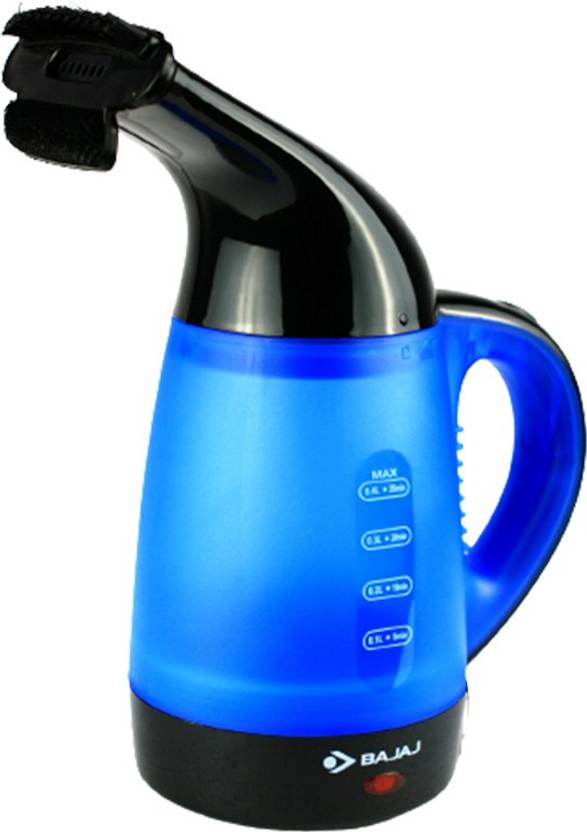 Bajaj GS1 600 Watt Garment Steamer Cum Kettle, Black/Blue Price in ...