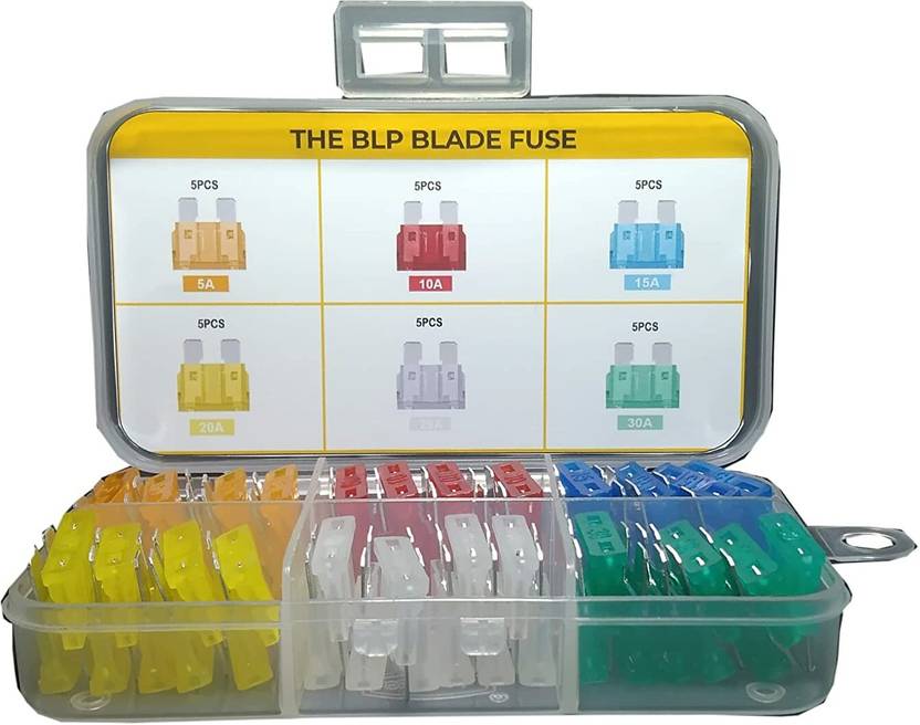 THE BLP Big Blade Fuse for Car, Bike & Truck 5, 10, 15, 20, 25, 30 Amp ...