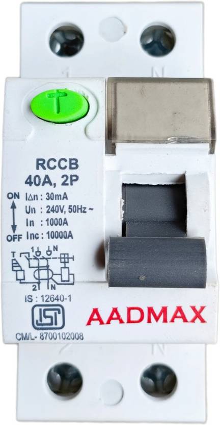 sudarshan Single Phase RCCB 40A, DP, 2Pole 30mA MCB Price in India - Buy sudarshan Single Phase ...