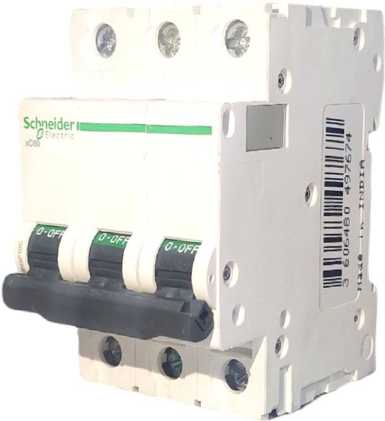 Schneider Electric MCB 3 POLE 415V 63A C CURVE 10KA MCB 3P-C-63A 10KA MCB Price in India - Buy ...